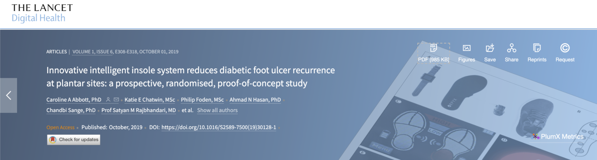 Sensory Insole System Trial Results in Significantly Lower Diabetic ...